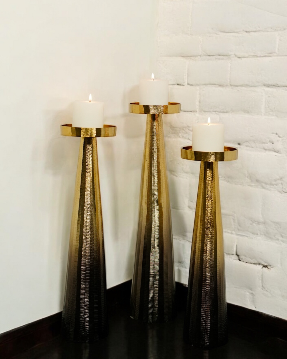 Trilogy of Light Candle Pillar – Cinco Livings